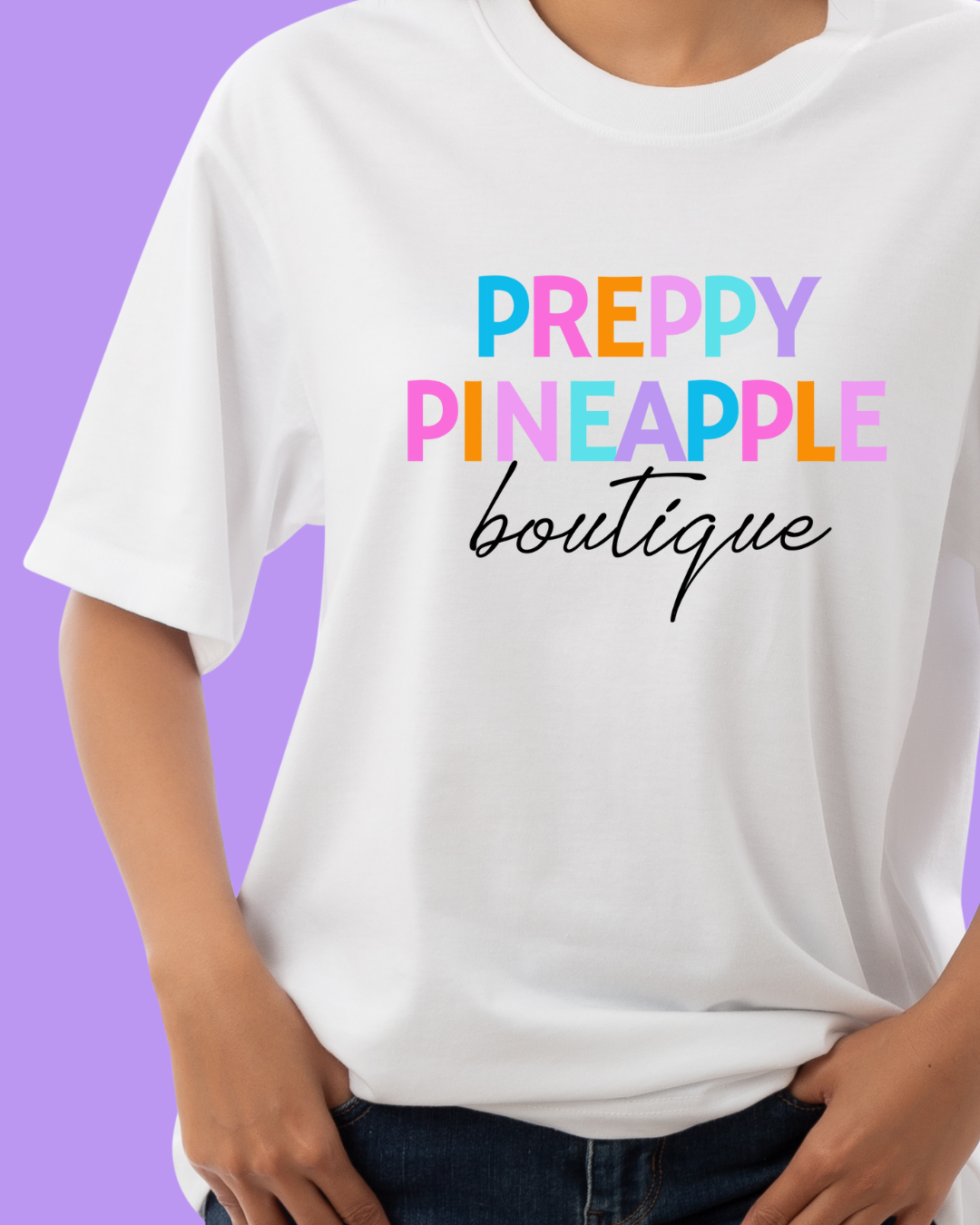 Preppy Pineapple Logo T-shirt – Preppy Pineapple Boutique