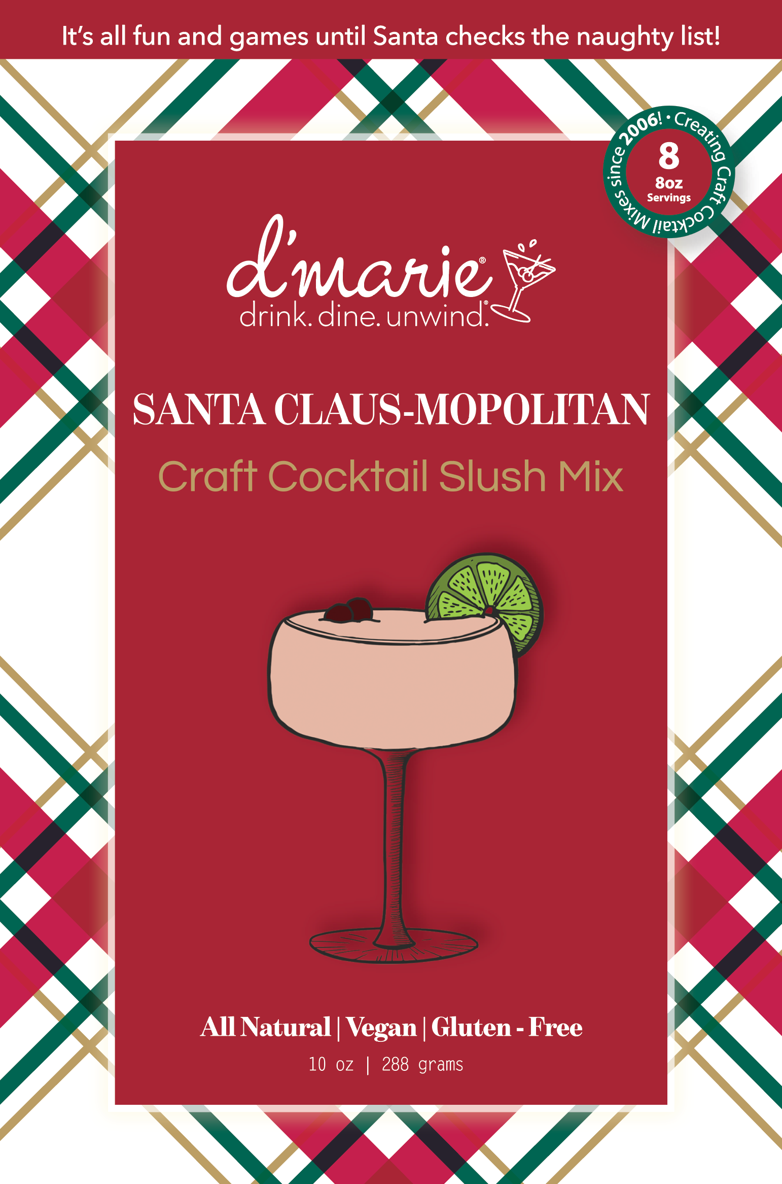 D'Marie | Santa Claus Mopolitan – Preppy Pineapple Boutique