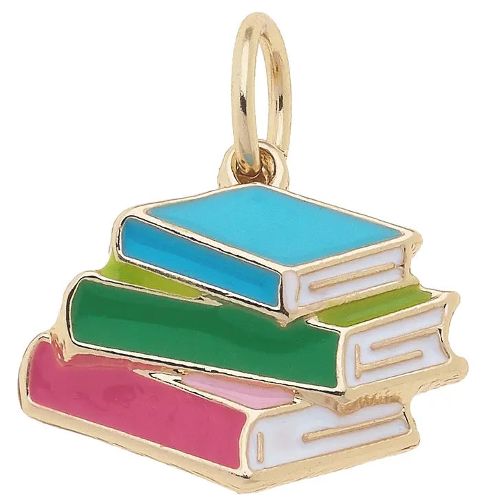 Charmed - Books Charm in Multi – Preppy Pineapple Boutique