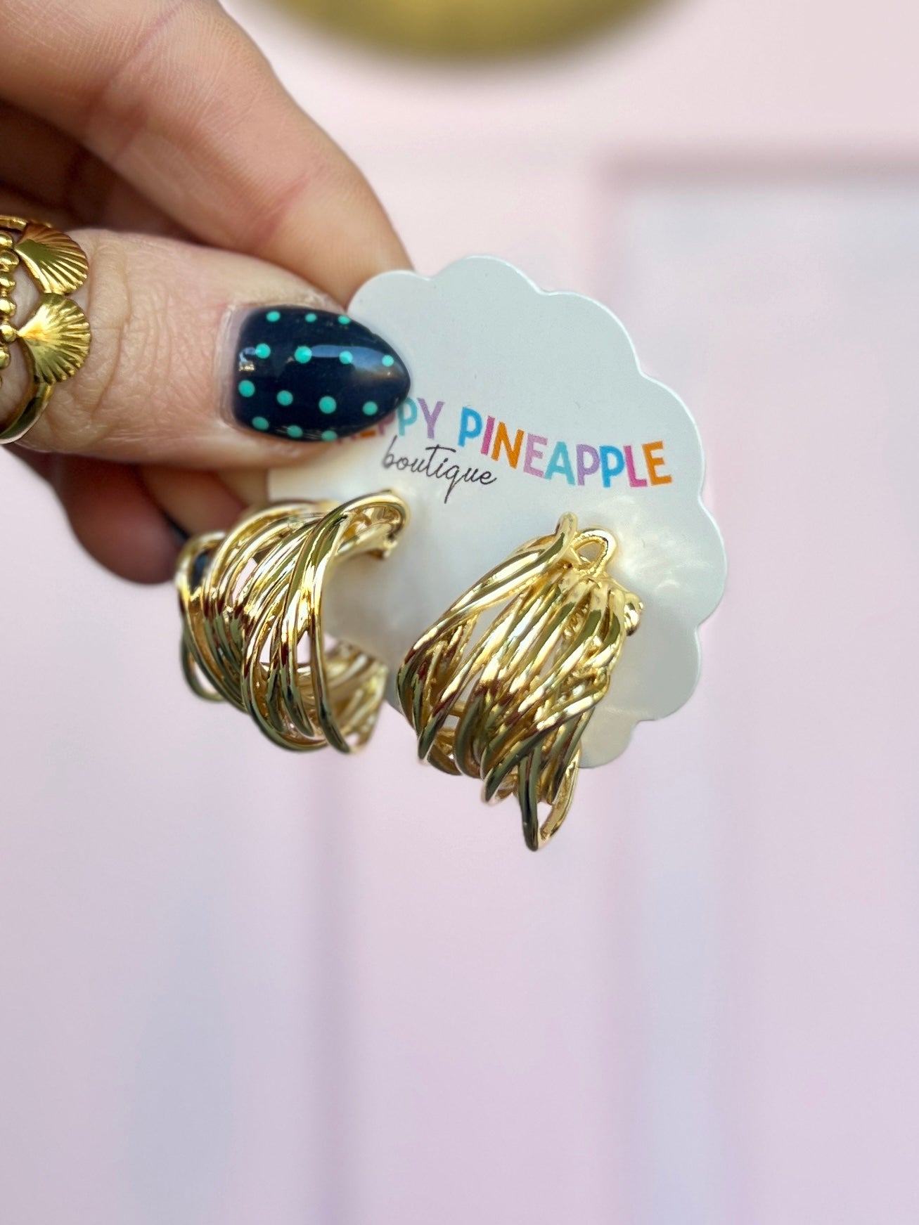 Multi Layered Bold Hoops – Preppy Pineapple Boutique