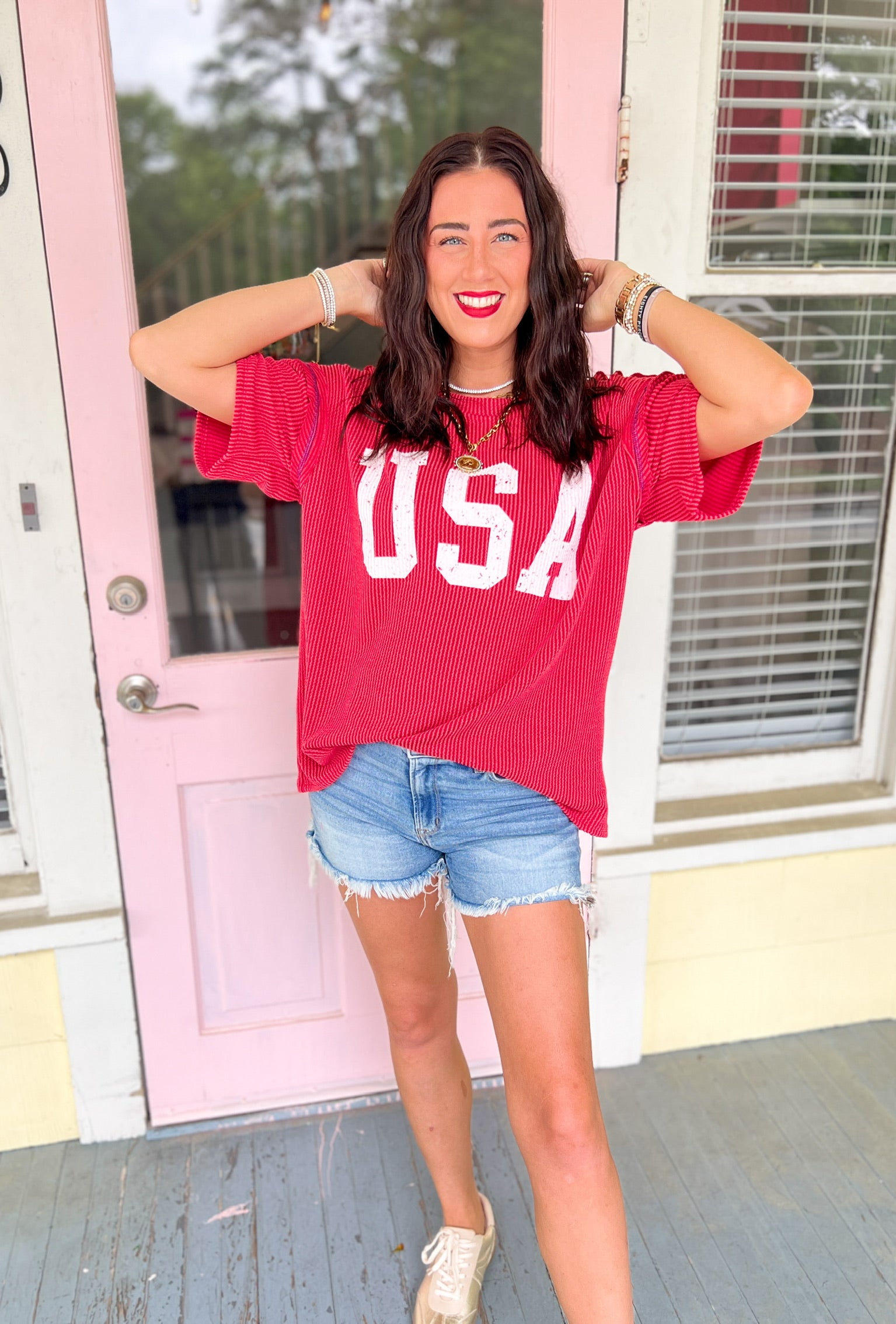 Made for Celebration Top - Red – Preppy Pineapple Boutique
