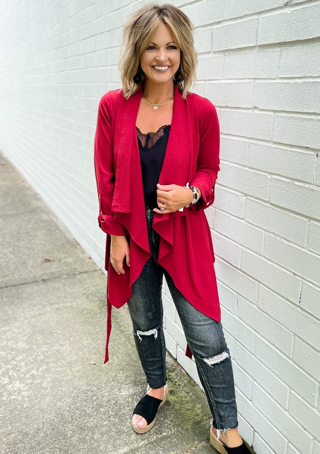 Ordinary Fun Draped Jacket – Preppy Pineapple Boutique